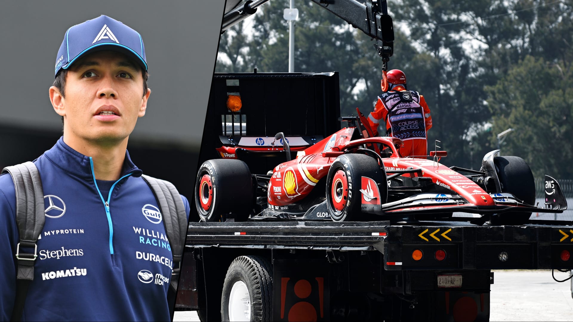 Alex Albon concedes he caught Oliver Bearman 'at the worst possible moment' as he reflects on ...